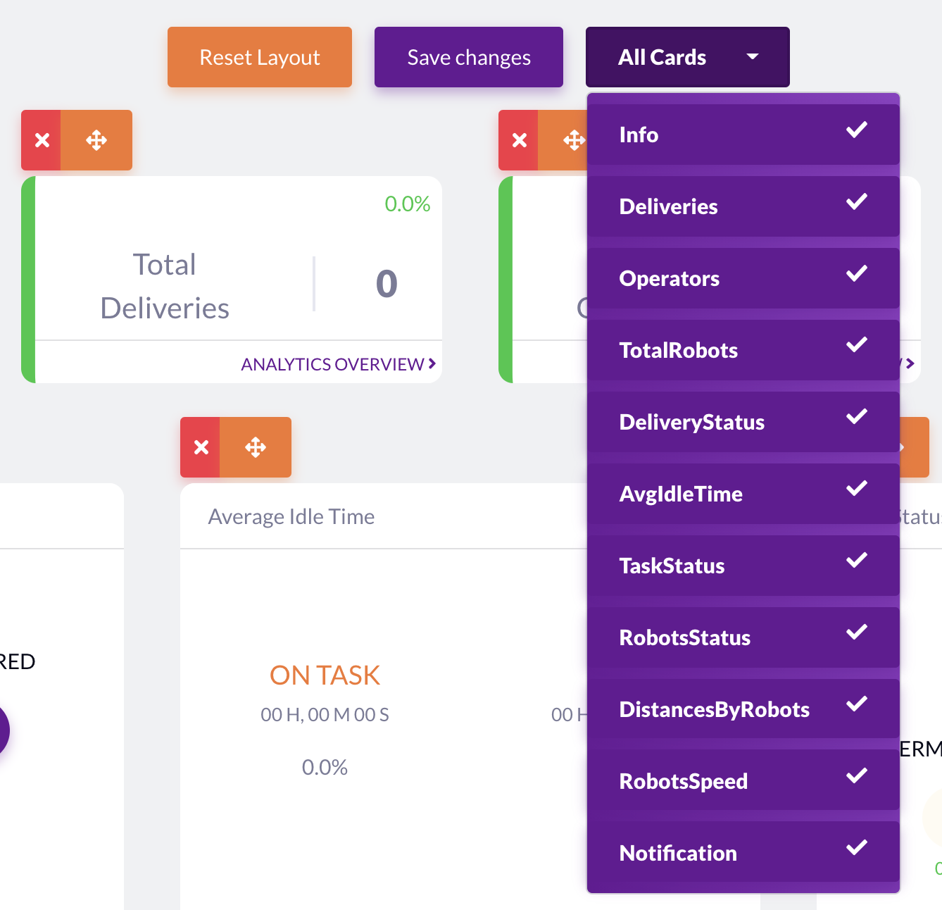 Dashboard | Meili Robots
