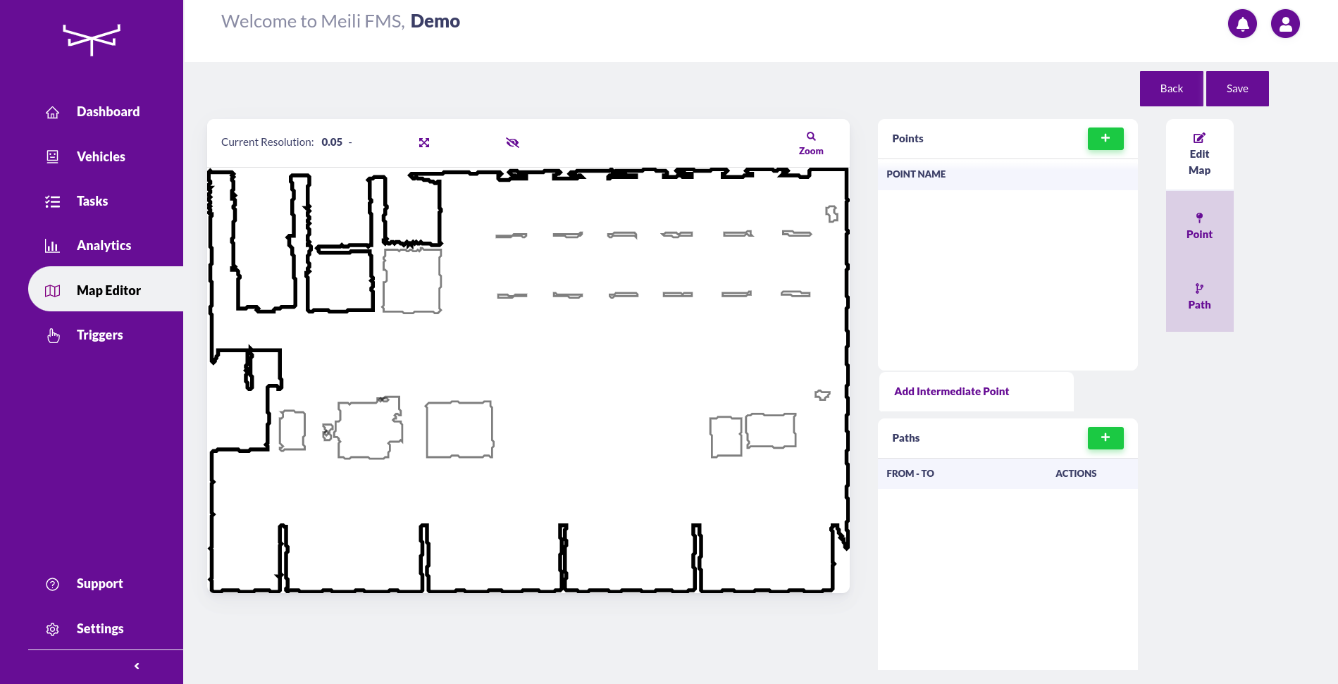 Editing a Map | Meili Robots